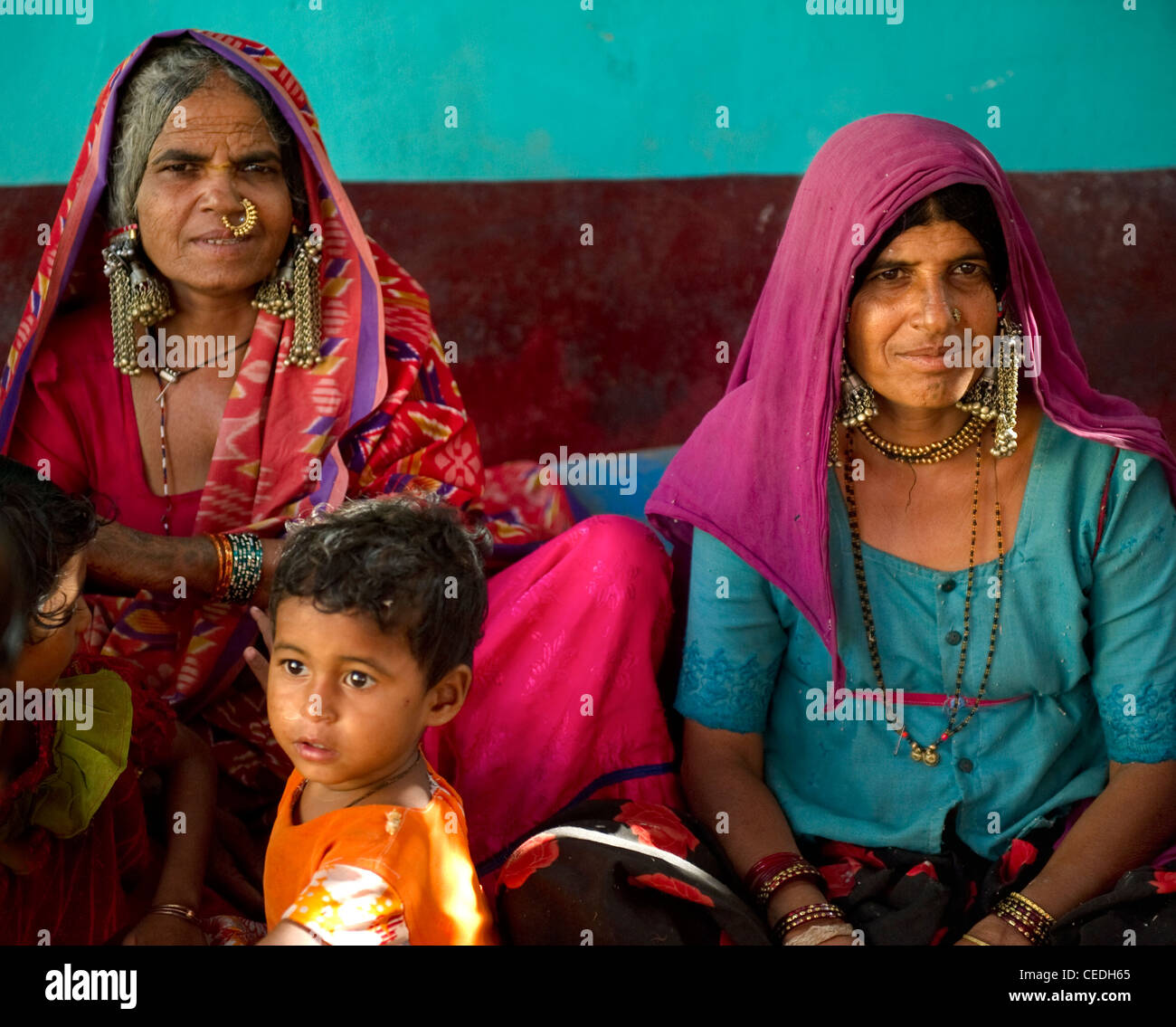 Ethnic Costume and lifestyle of the Lambani tribe of India Stock Photo ...