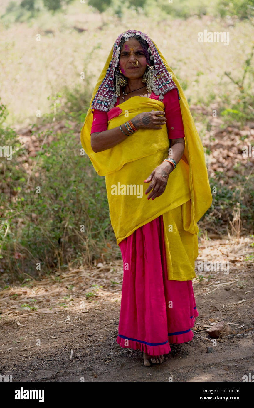 Ethnic Costume and lifestyle of the Lambani tribe of India Stock Photo ...