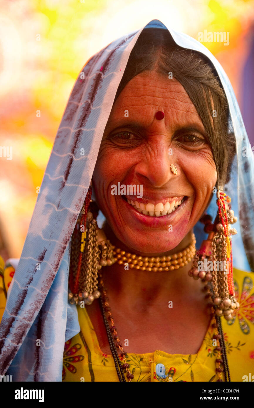 Ethnic Costume and lifestyle of the Lambani tribe of India Stock Photo ...