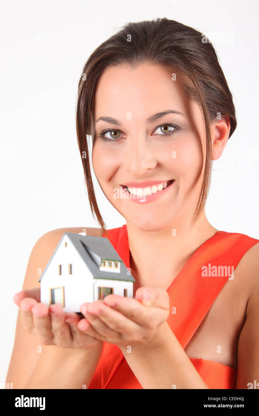 People girl homeowner human hi-res stock photography and images - Alamy