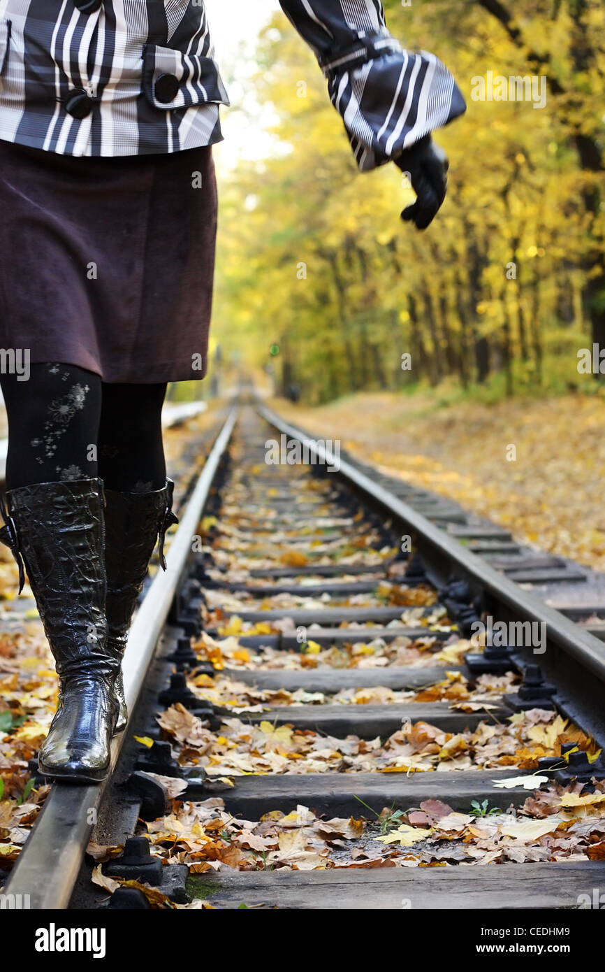 Walking the rails hi-res stock photography and images - Alamy