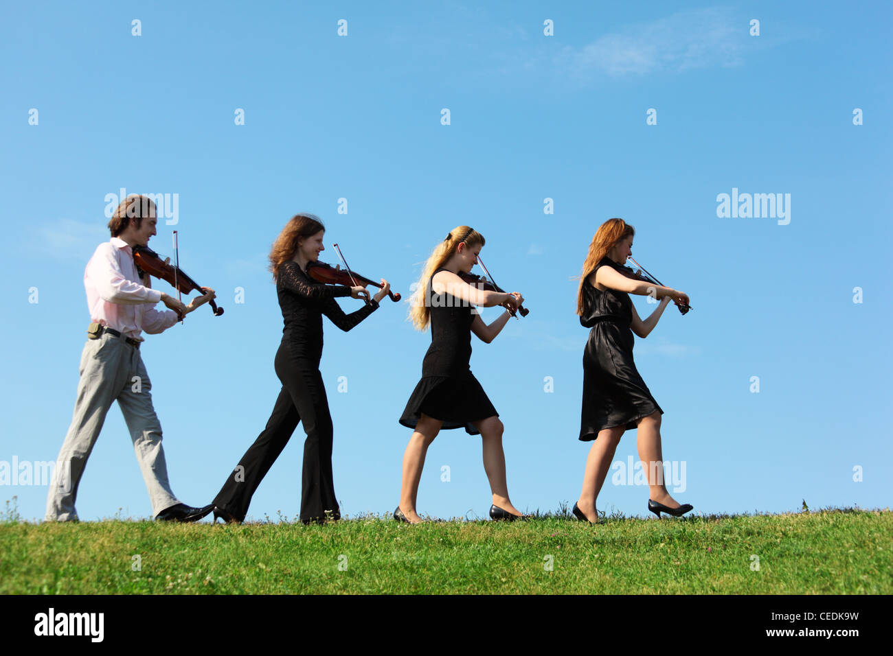Four musicians hi-res stock photography and images - Alamy
