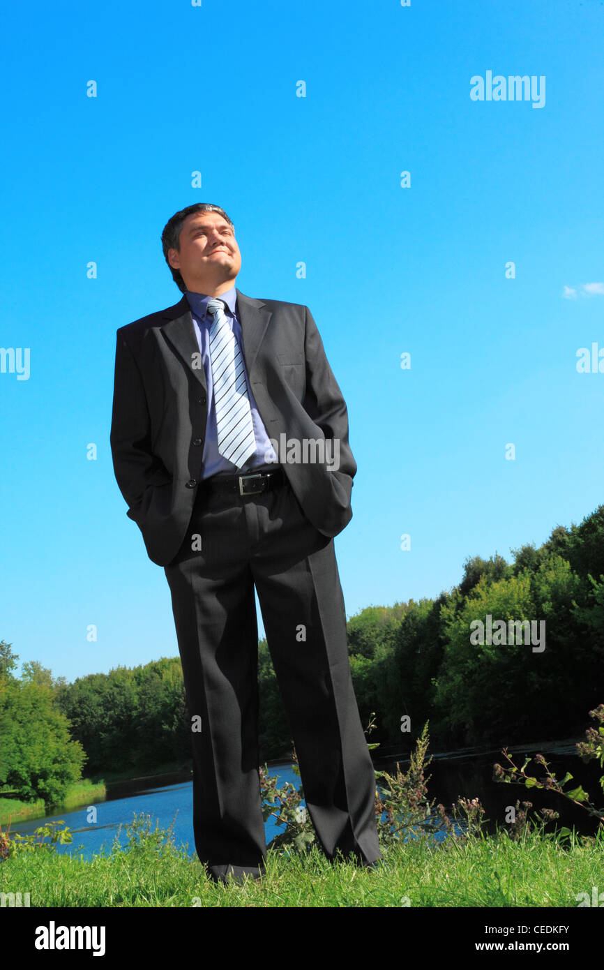 Full body cheerful male in hi-res stock photography and images - Alamy