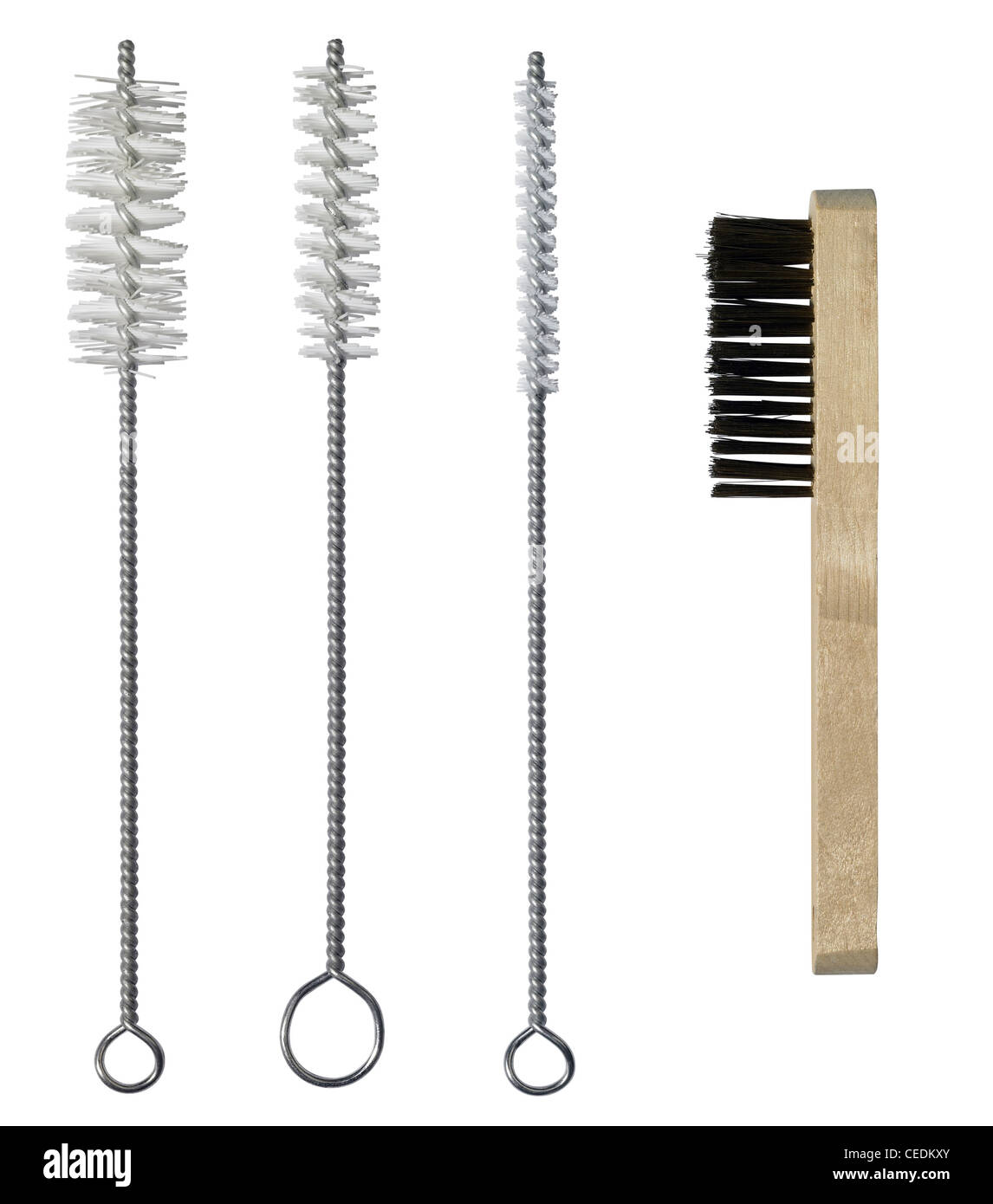 studio photography of various scrubbers isolated on white Stock Photo ...