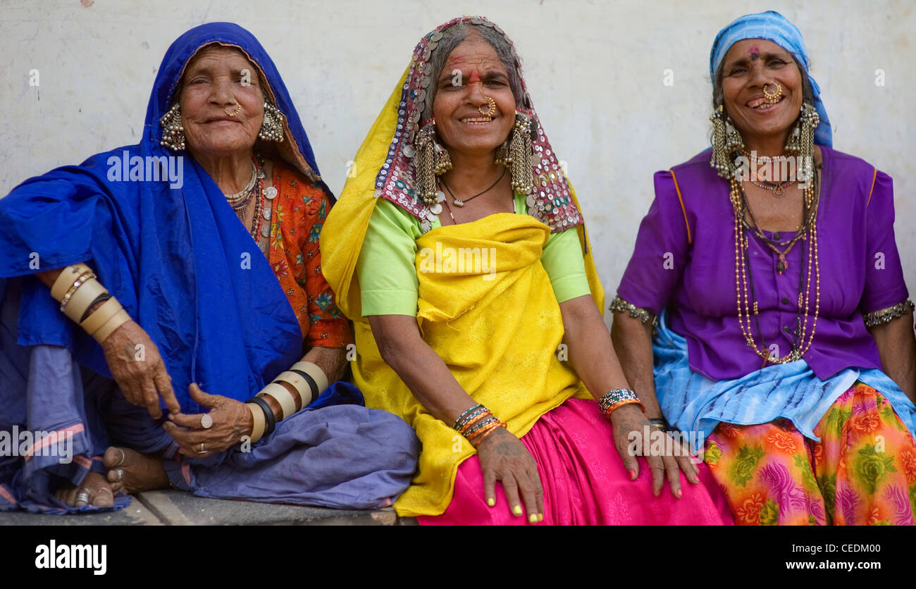 Ethnic Costume and lifestyle of the Lambani tribe of India Stock Photo ...
