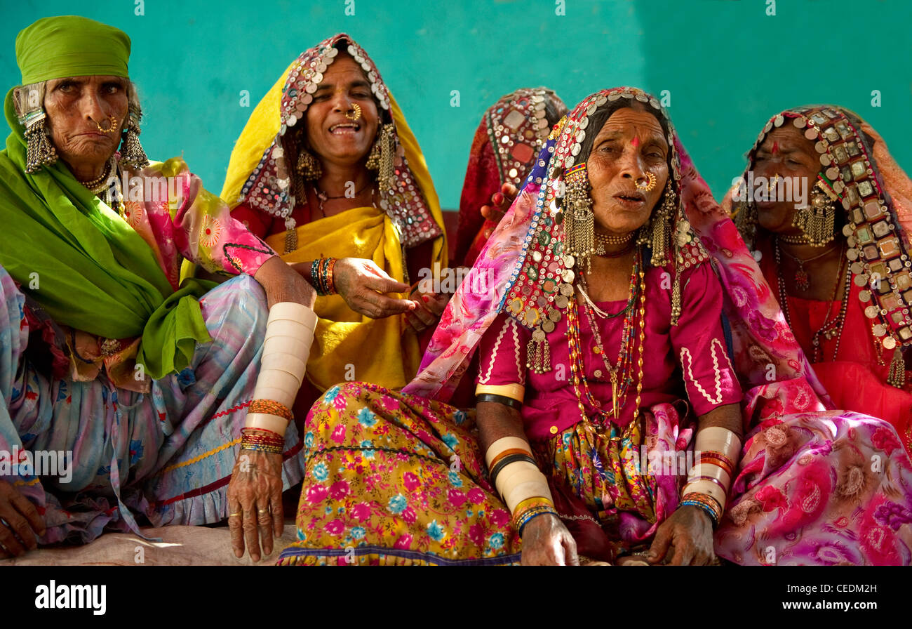 Ethnic Costume and lifestyle of the Lambani tribe of India Stock Photo ...
