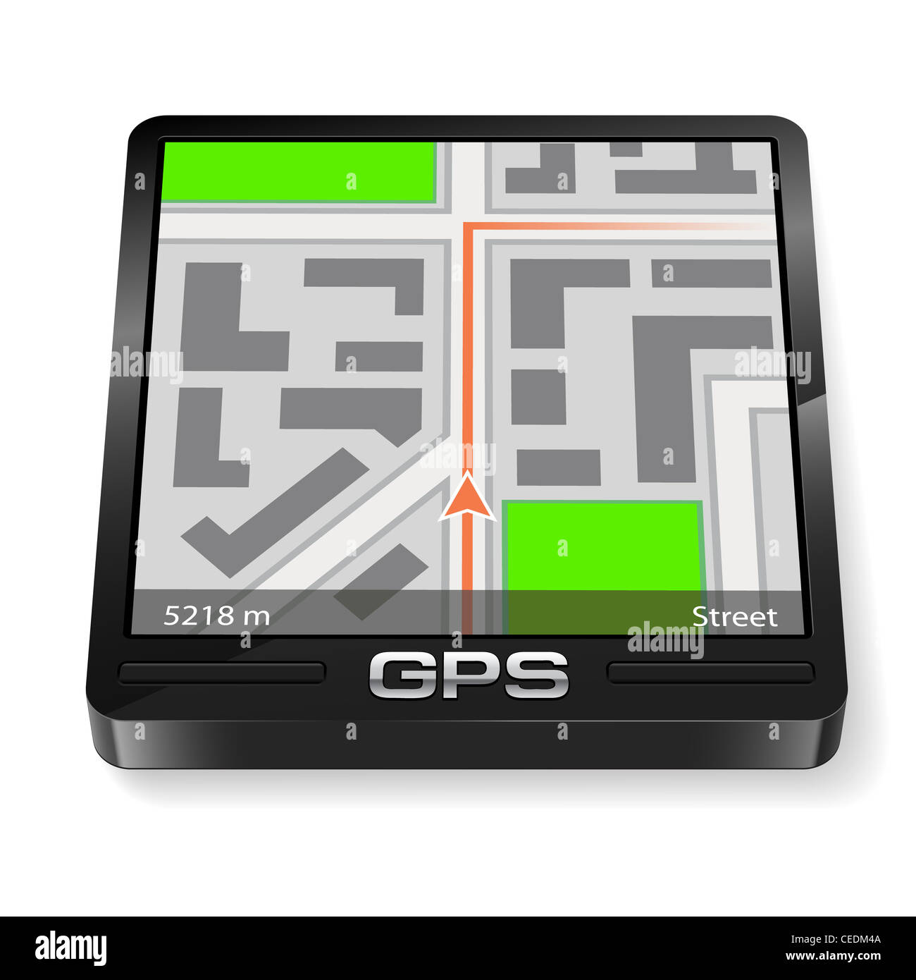 GPS Navigator. Illustration on white background for design Stock Photo ...
