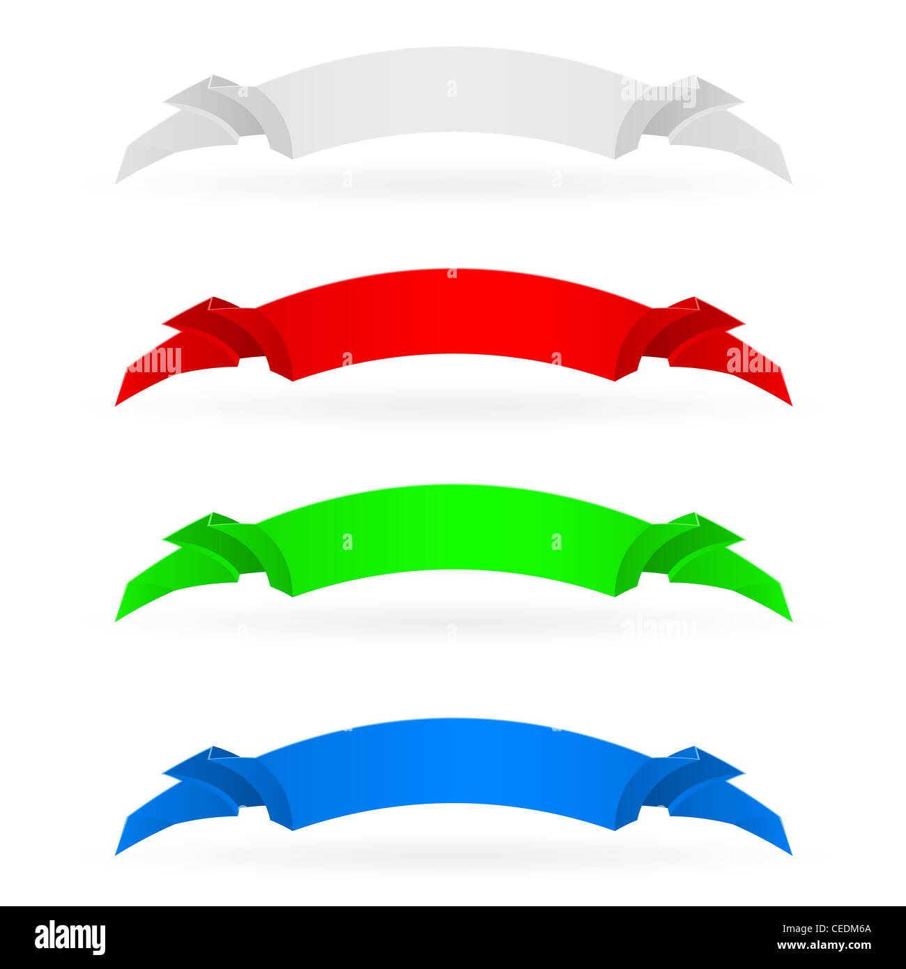 Banners set number four. Illustration on white background for design ...