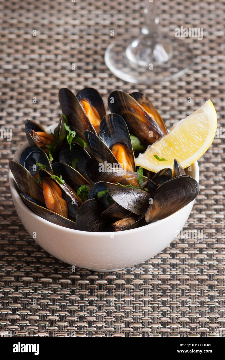 Moules mariniere fresh steamed mussels hi-res stock photography and ...