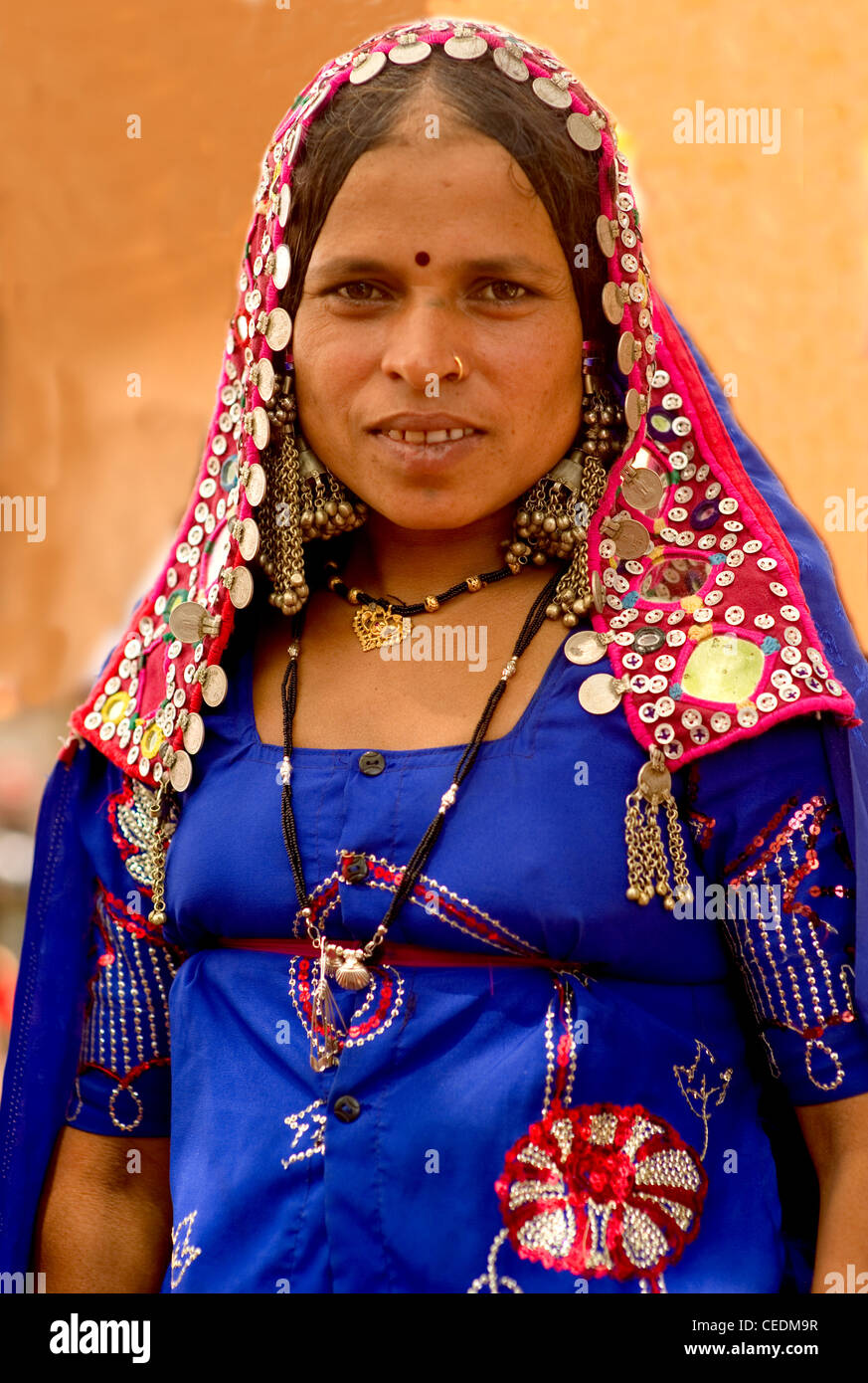 Ethnic Costume and lifestyle of the Lambani tribe of India Stock Photo ...