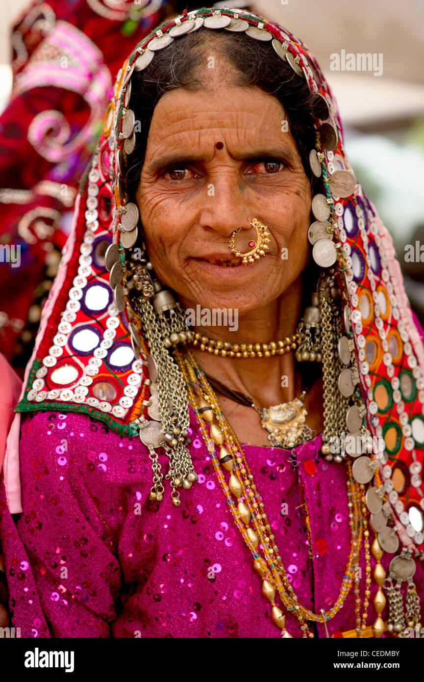 Ethnic Costume and lifestyle of the Lambani tribe of India Stock Photo ...