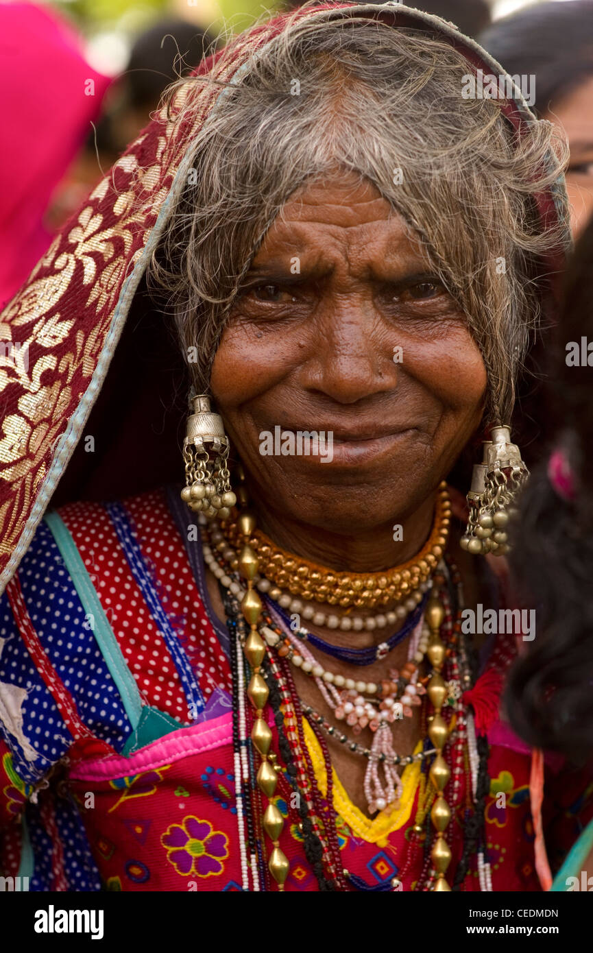 Ethnic Costume and lifestyle of the Lambani tribe of India Stock Photo ...