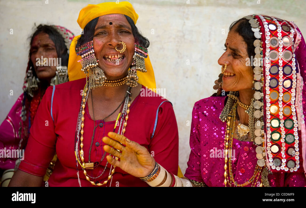 Ethnic Costume and lifestyle of the Lambani tribe of India Stock Photo ...