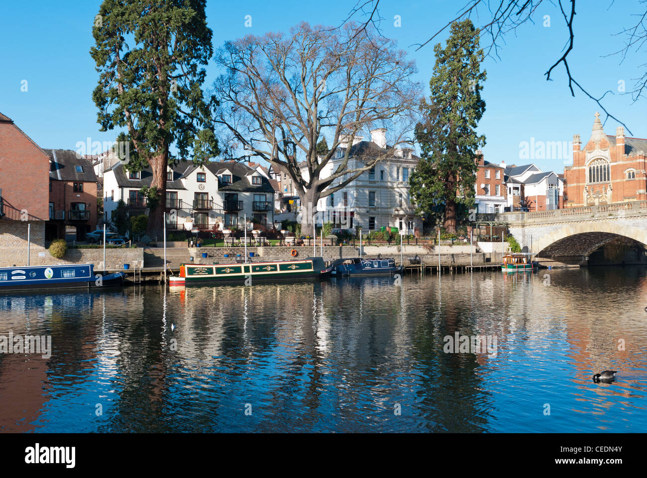 Bridge crossing the river severn in evesham, worcestershire Stock Photo ...