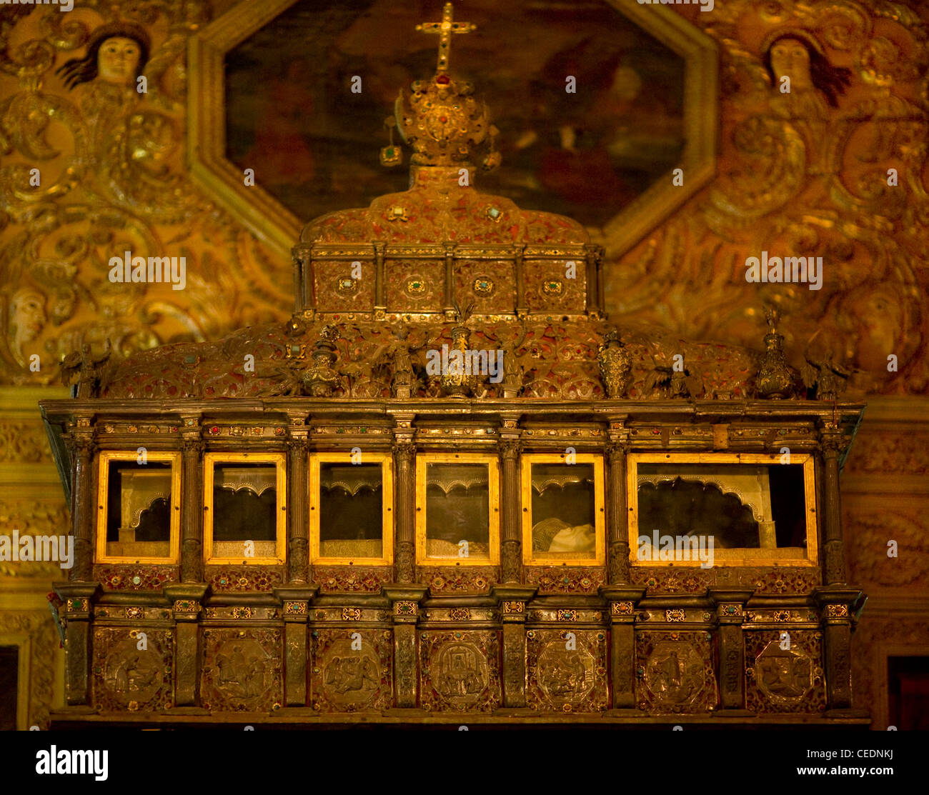 Basilica of Bom Jesus, St. Francis Xavier Church, Old Goa Stock Photo ...