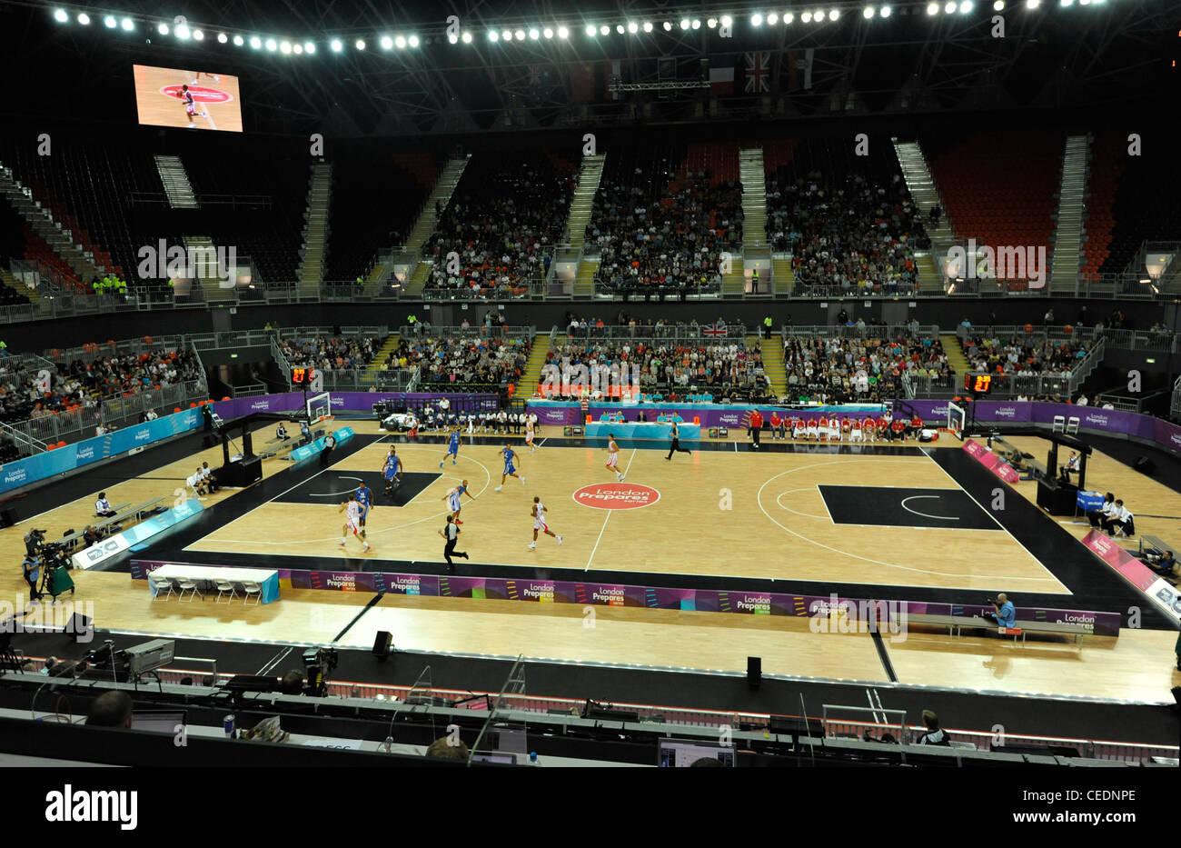 General view picture from the London 2012 Olympic Games basketball ...