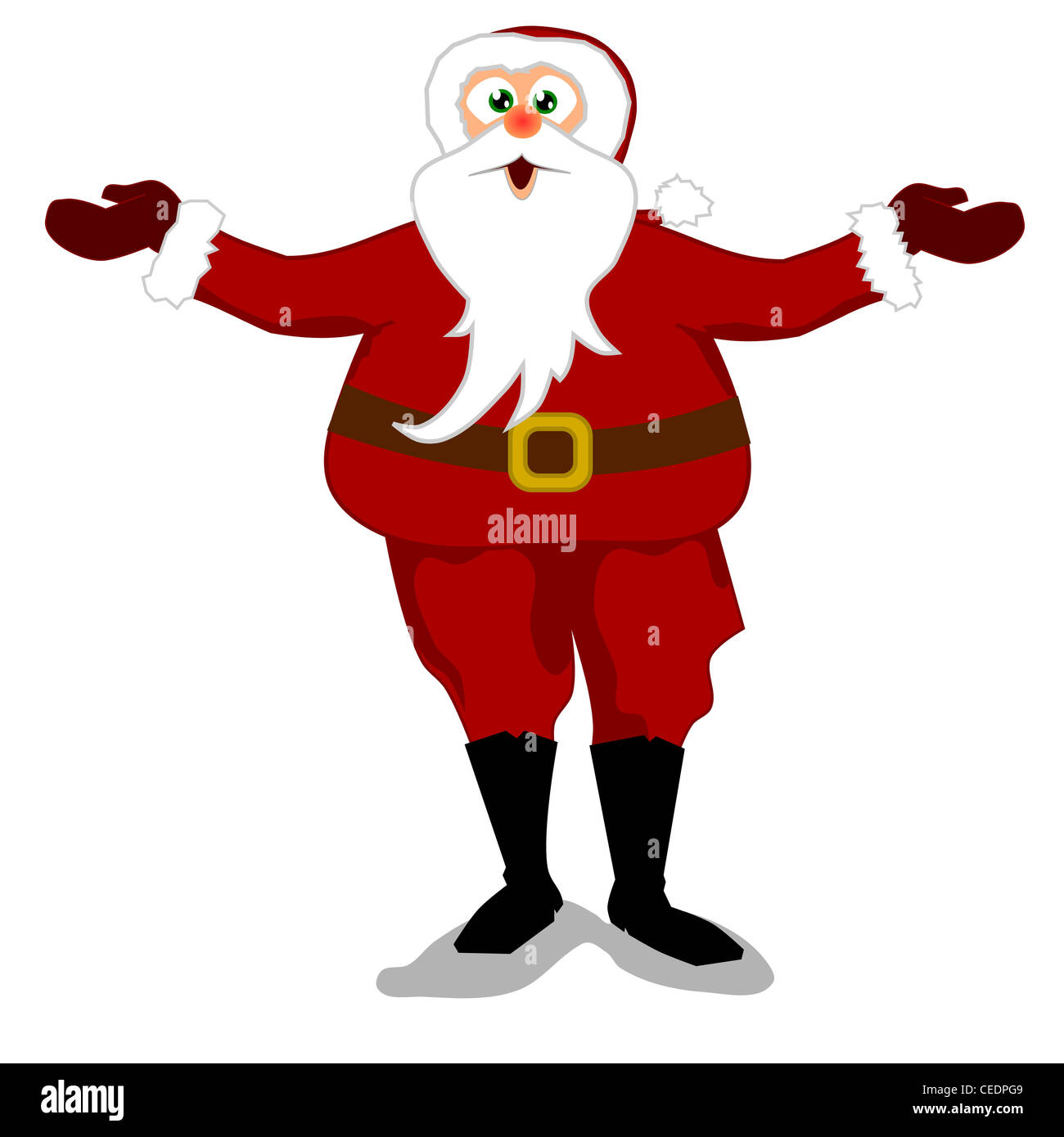 Santa Claus with open arms Stock Photo - Alamy