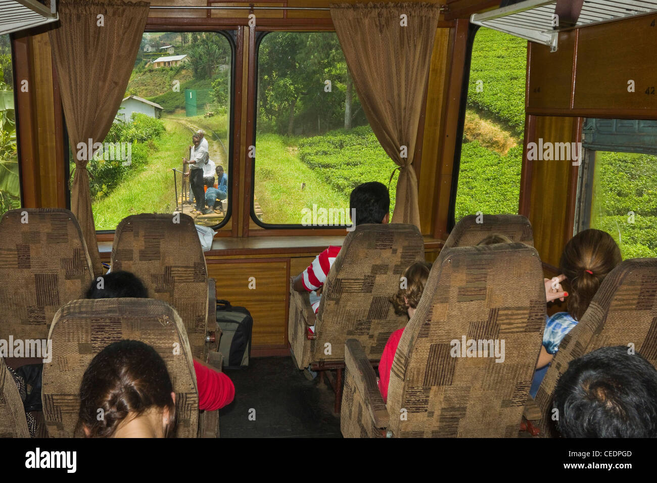 1st Class observation car on the popular scenic train ride through the ...
