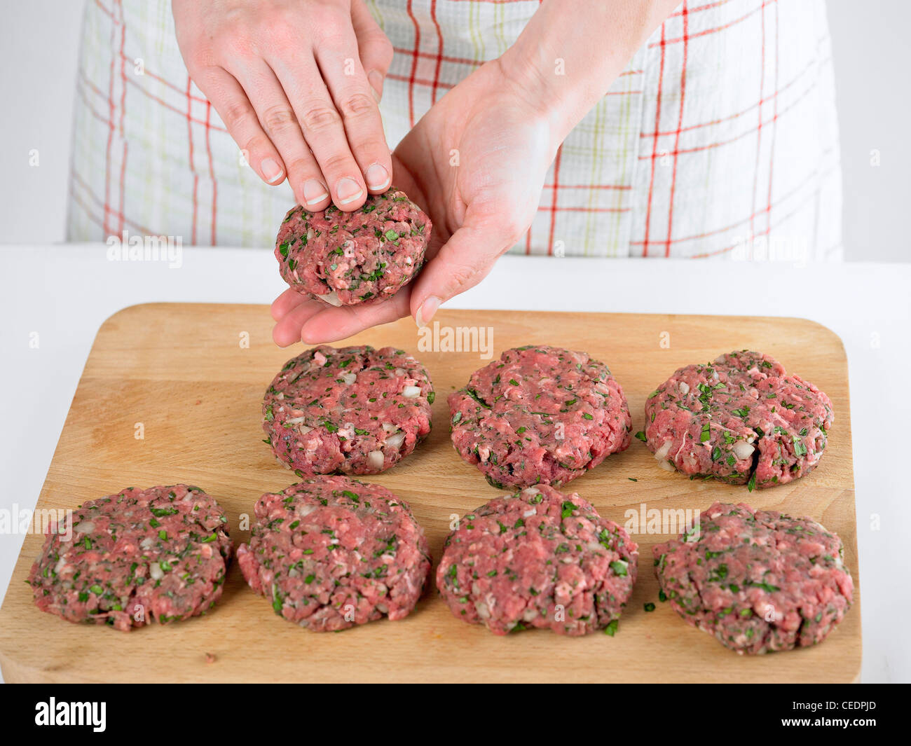 Row of burgers hi-res stock photography and images - Alamy