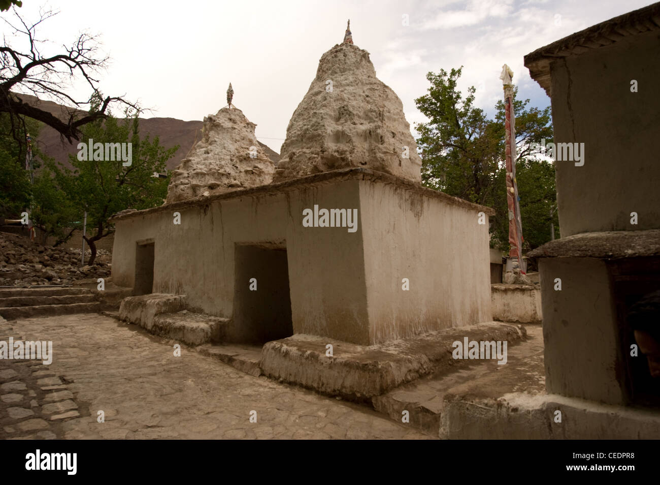 The ancient Alchi Monastery in a village beyond Leh, Ladakh contains ...