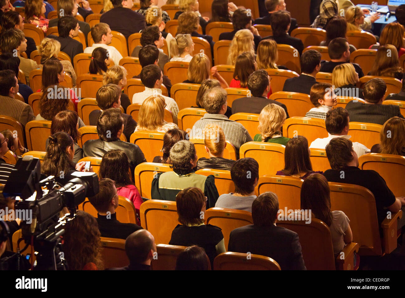 Moscow MARCH 28 Audience KVN Club cheerful resourceful Theatre Russian ...