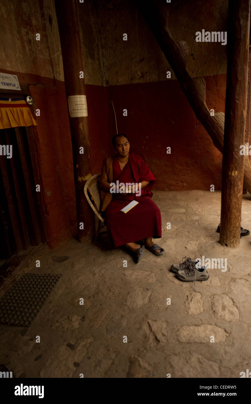 10th century murals of the ancient Alchi Monastery in a village beyond ...