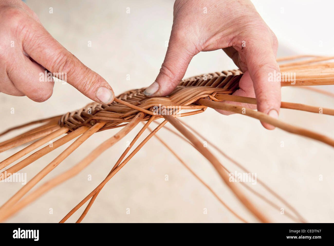 Woman making baskets hi-res stock photography and images - Alamy