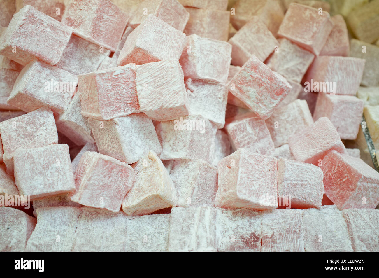 Lokum, turkish delight, Egyptian Bazaar Istanbul, Turkey Stock Photo ...