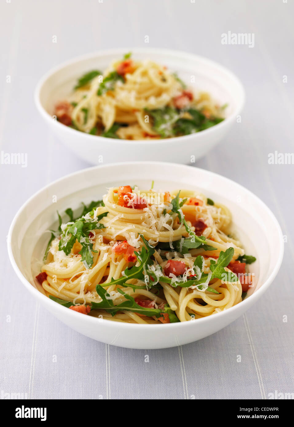 Spaghetti with rocket hi-res stock photography and images - Alamy