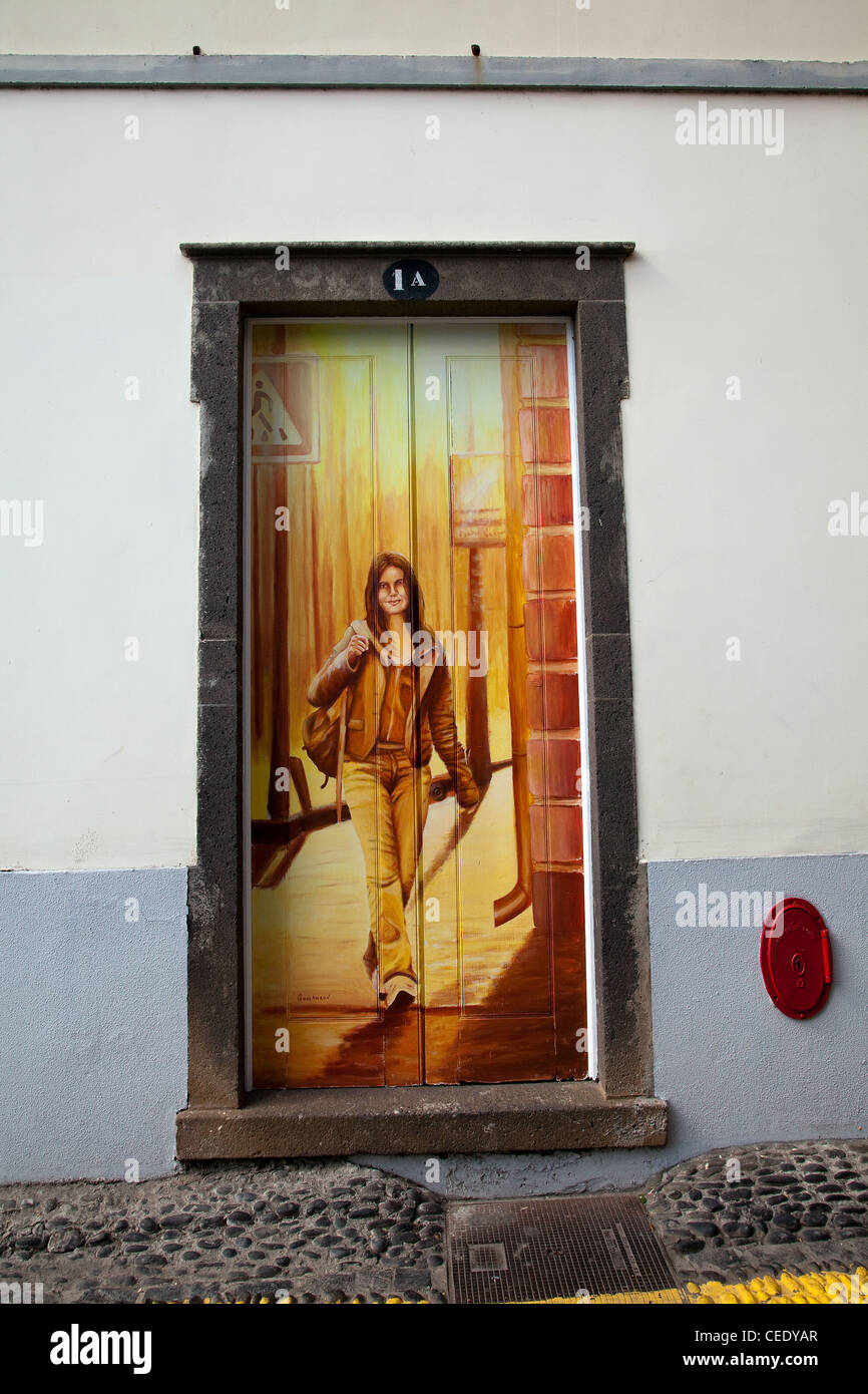 Funchal Old Town Painted Doors on Rua de Santa Maria1a Johanna ...