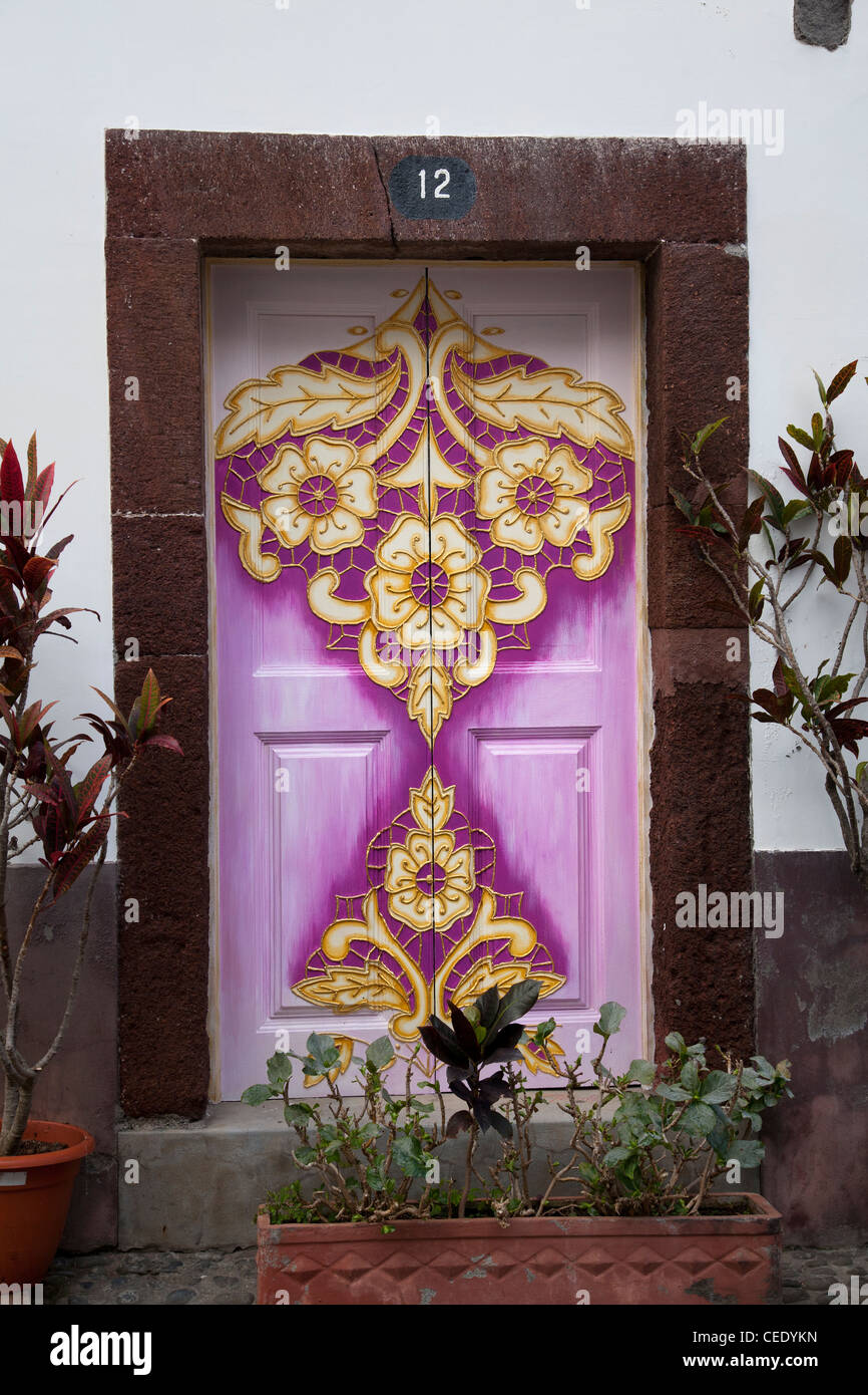 Funchal Old Town Painted Doors on Rua de Santa Maria12 Gil Nuno Zona ...