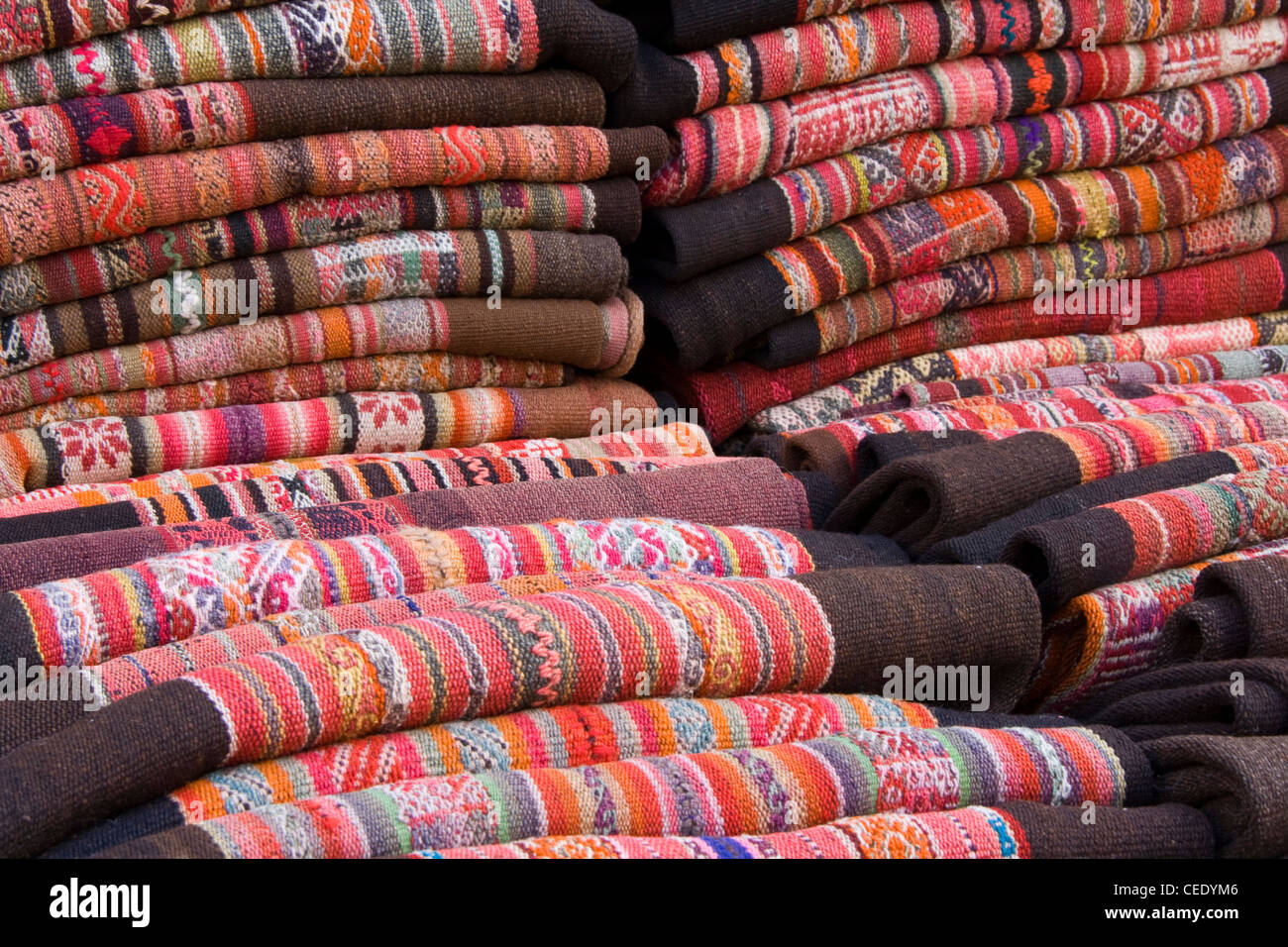 Traditional Andean tapestry from northern Argentina and Bolivia Stock ...