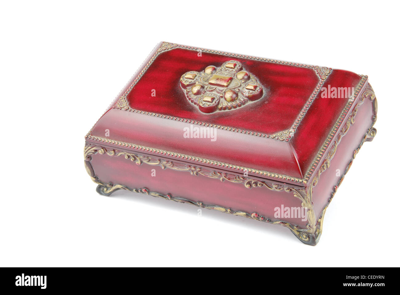 Small treasure ancient chest Cut Out Stock Images & Pictures - Alamy