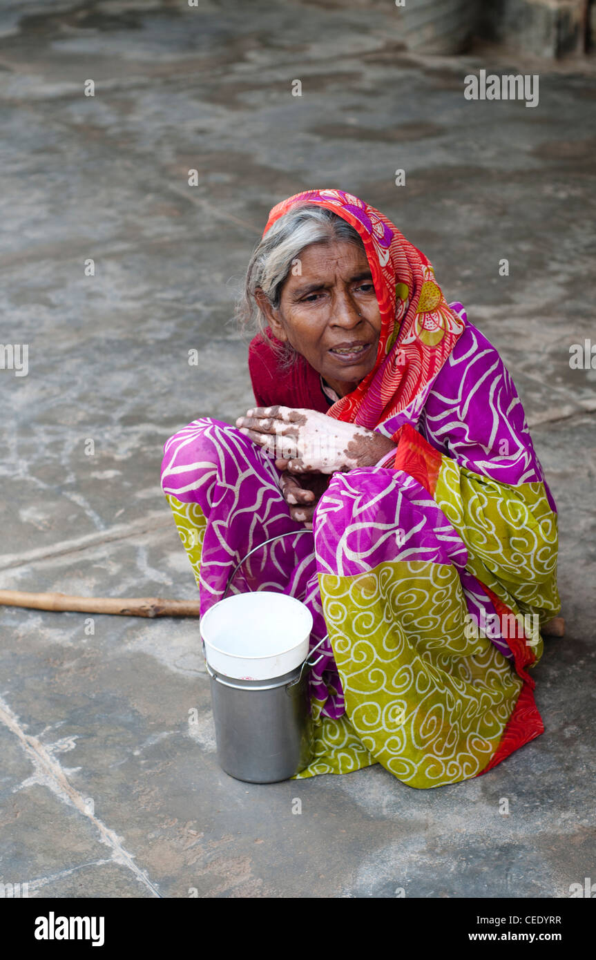 Indian old widow hi-res stock photography and images - Alamy