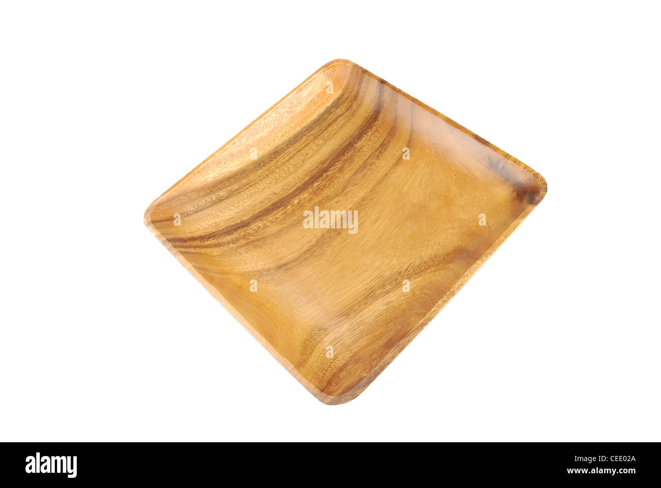 squared wooden tray house object isolated on white background Stock ...