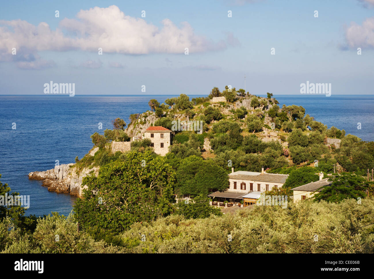 Village on promontory hi-res stock photography and images - Alamy