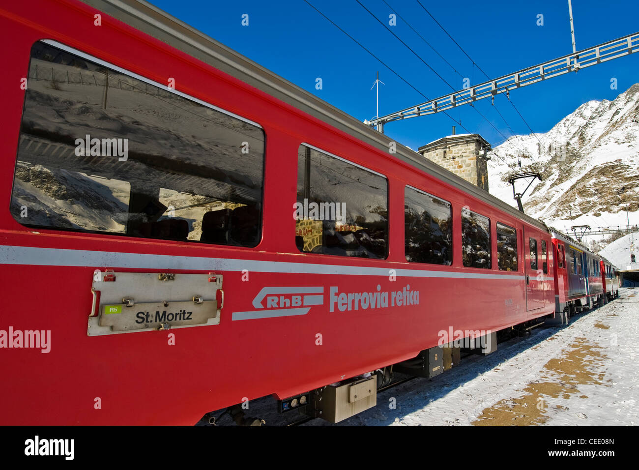 Alp Grum, Bernina express, Switzerland Stock Photo - Alamy