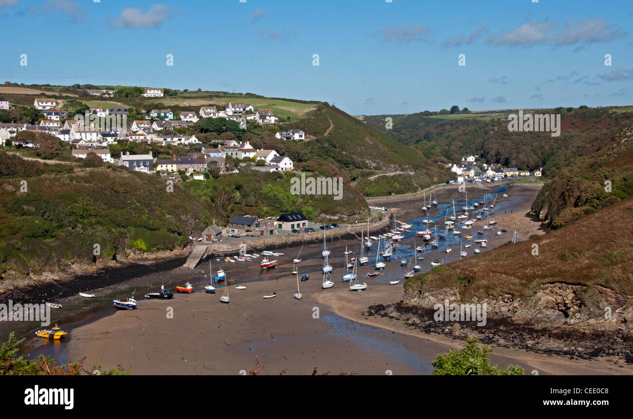 Solva Harbour and Village Stock Photo - Alamy