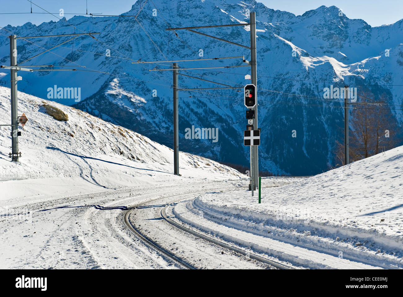 Alp Grum, Bernina express, Switzerland Stock Photo - Alamy