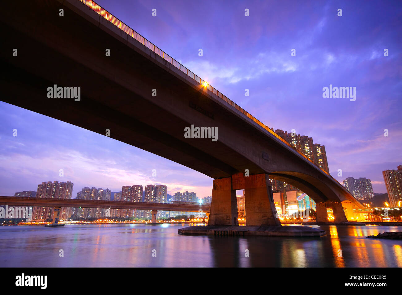 bridge at sunset Stock Photo - Alamy