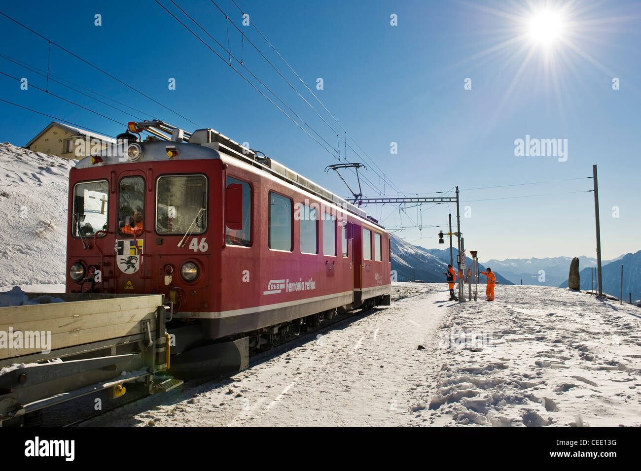 Alp Grum, Bernina express, Switzerland Stock Photo - Alamy
