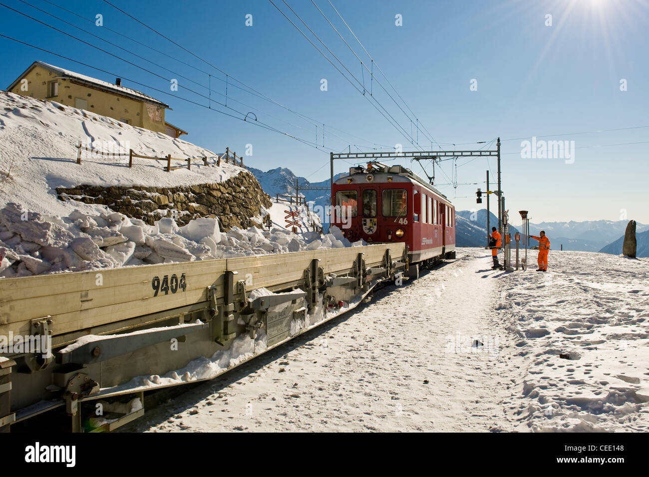 Alp Grum, Bernina express, Switzerland Stock Photo - Alamy