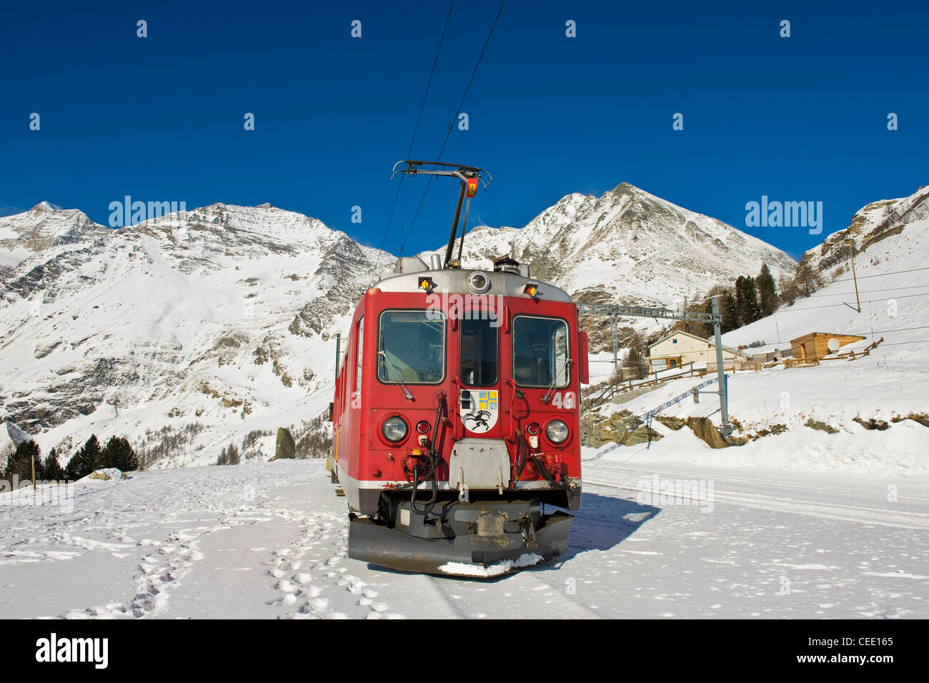 Alp Grum, Bernina express, Switzerland Stock Photo - Alamy