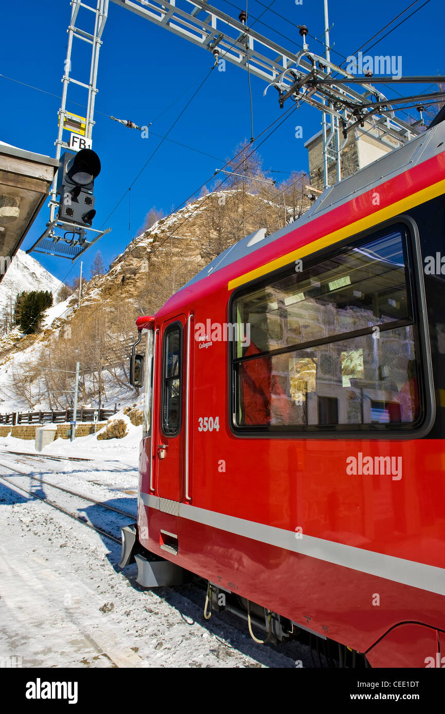 Alp Grum, Bernina express, Switzerland Stock Photo - Alamy