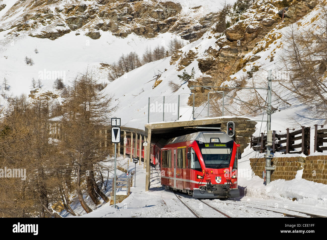 Alp Grum, Bernina express, Switzerland Stock Photo - Alamy