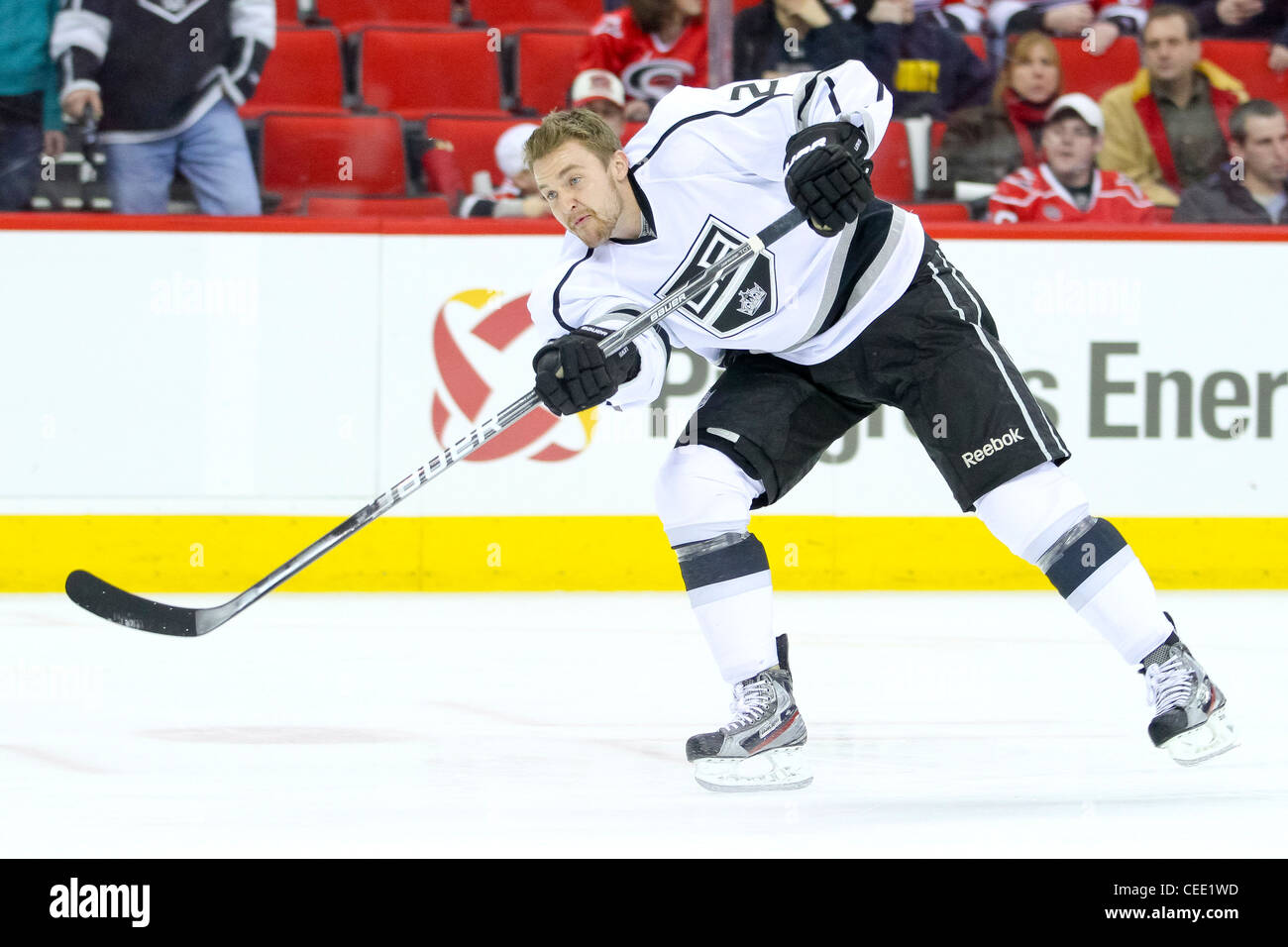 LA King Trevor Lewis in an NHL game during the 2011-2012 season at the ...
