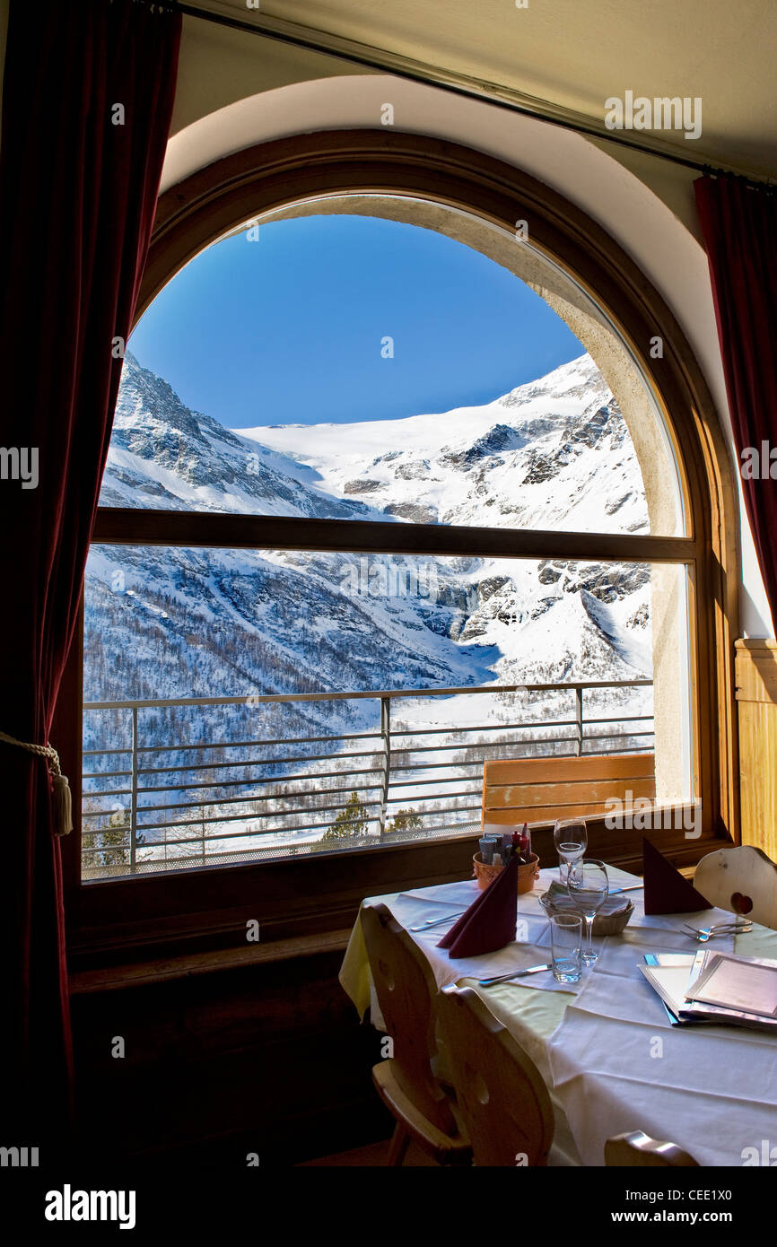 Alp Grum resort, Bernina express, Switzerland Stock Photo - Alamy