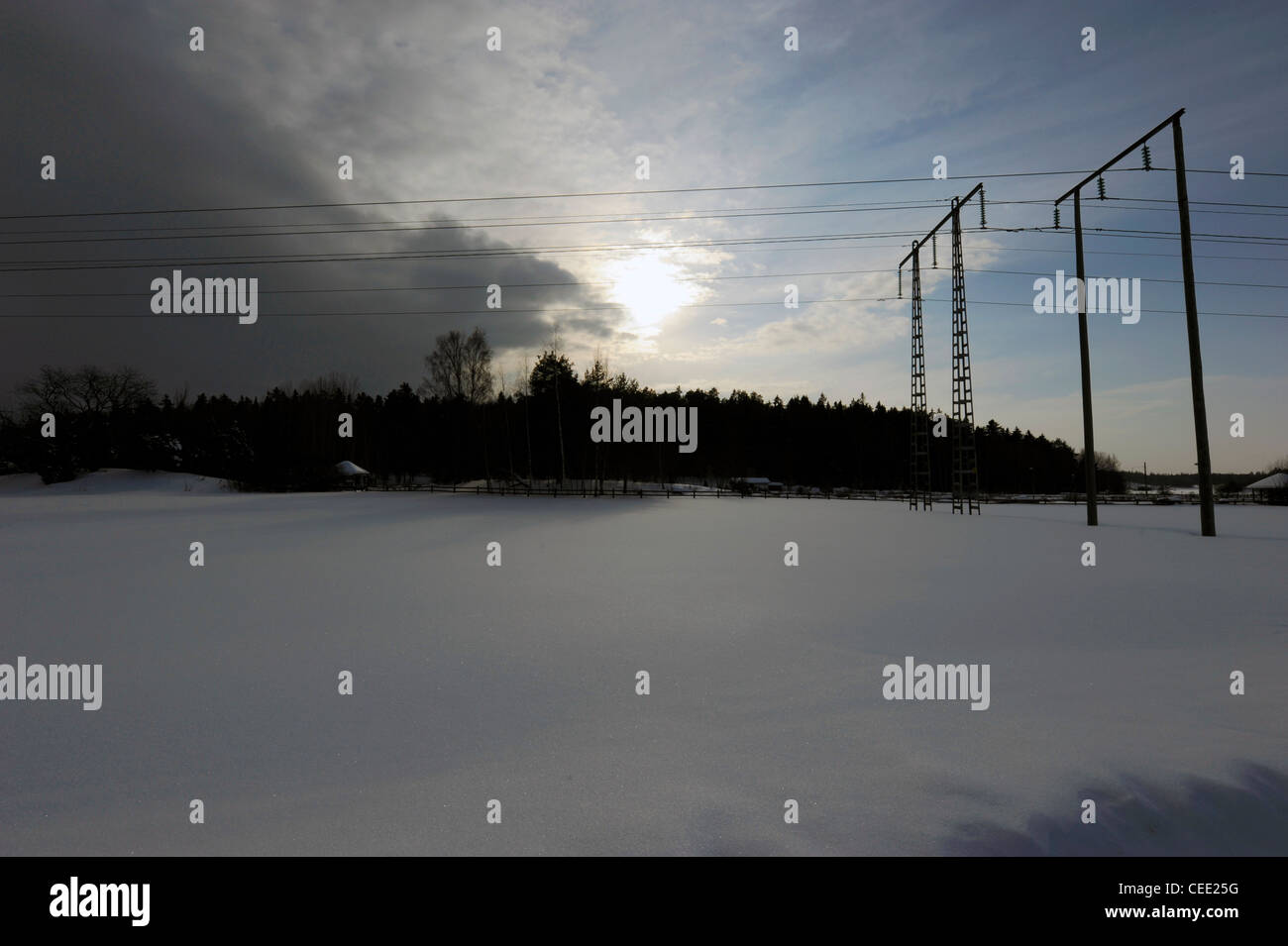 Akalla - a suburb of Stockholm, 10 km north of the city, Sweden Stock ...