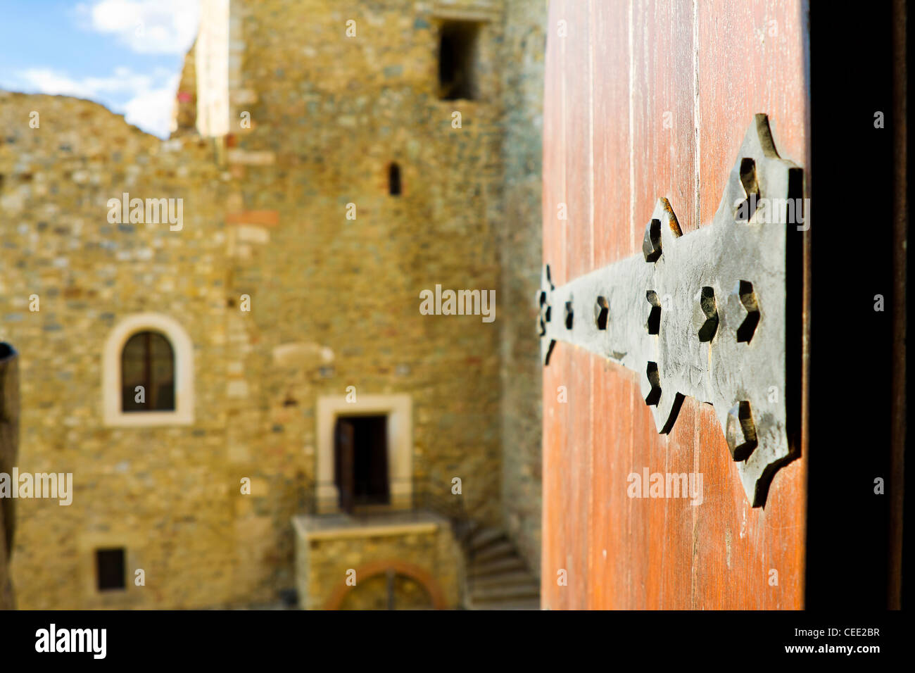 Old door in medieval hi-res stock photography and images - Alamy