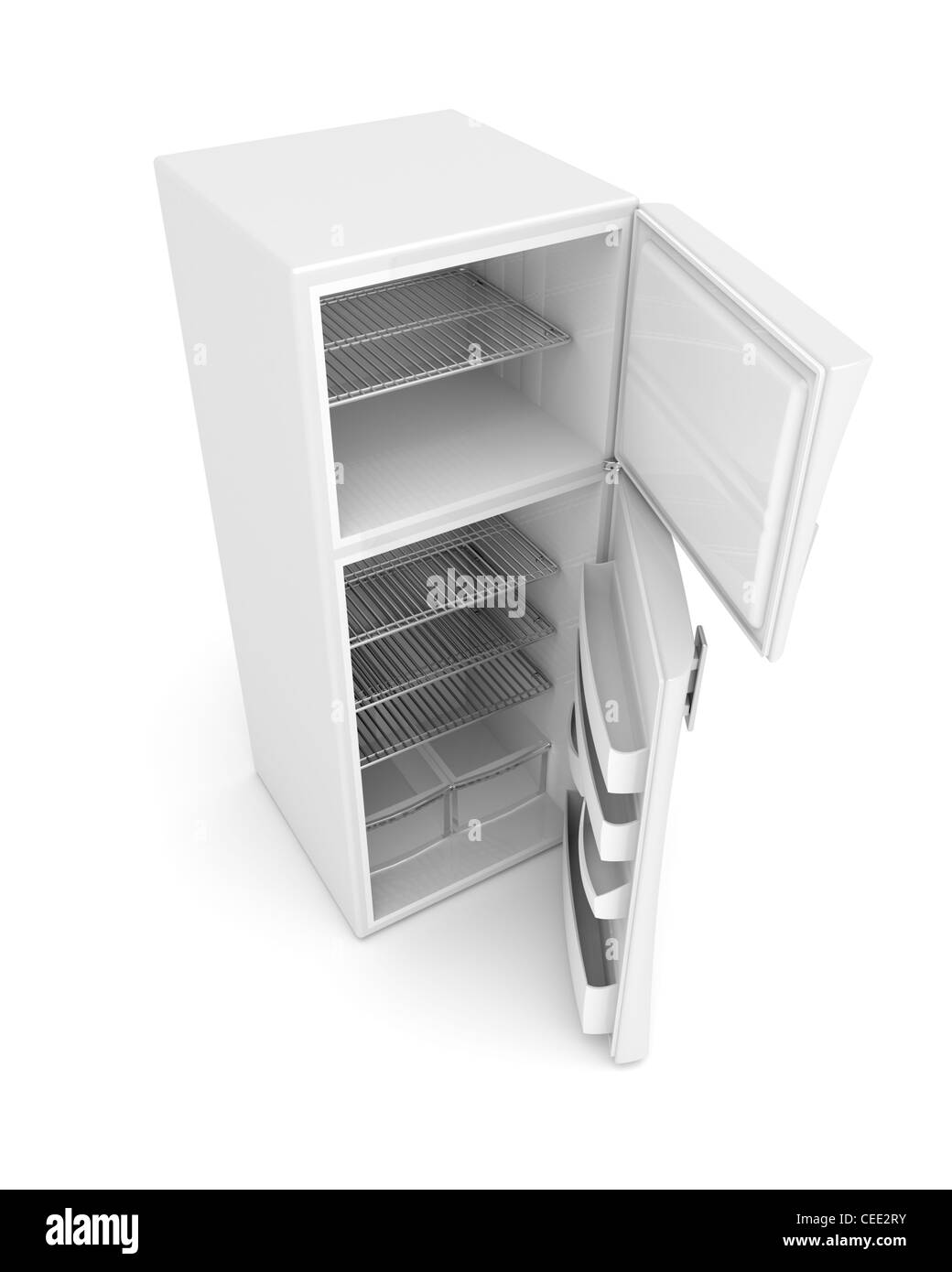 Refrigerator with opened doors hi-res stock photography and images - Alamy